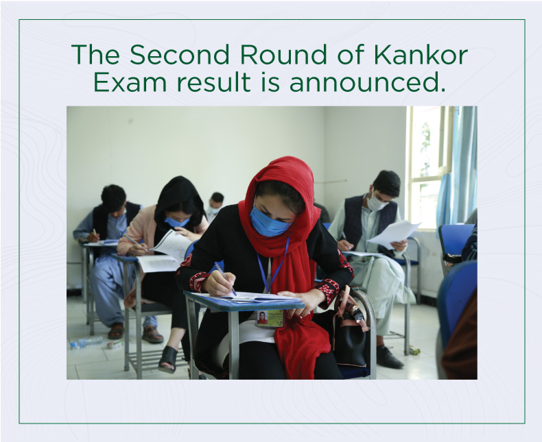 The result of Second Round Kankor Exam is announced.